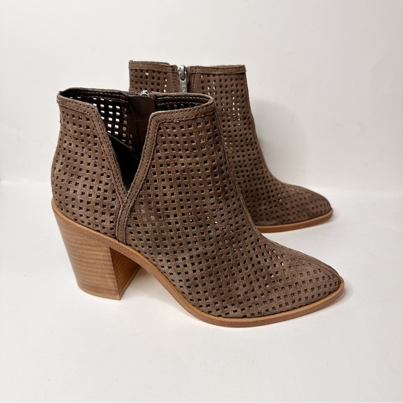 1. State | Shoes | State Larocka Perforated Suede Ankle Boots | Poshmark